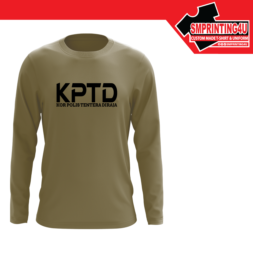 T-Shirt Army Style Baju Askar Design KPTD MP Kain Microfiber Warna Sand ...