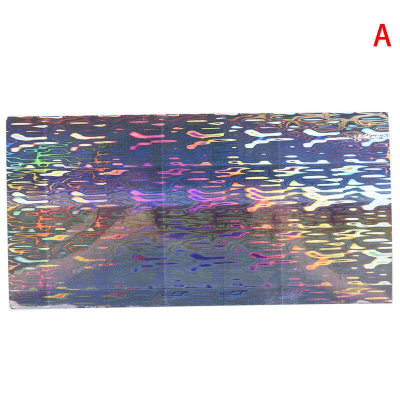 Tong Fishing Lure Stickers 10pcs 20X10cm Silver Geometric Laser ...