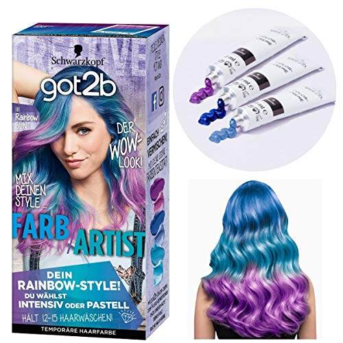 Japan got2b Gottoby Color Cream Rainbow Aqua (Purple Blue Turquoise ...