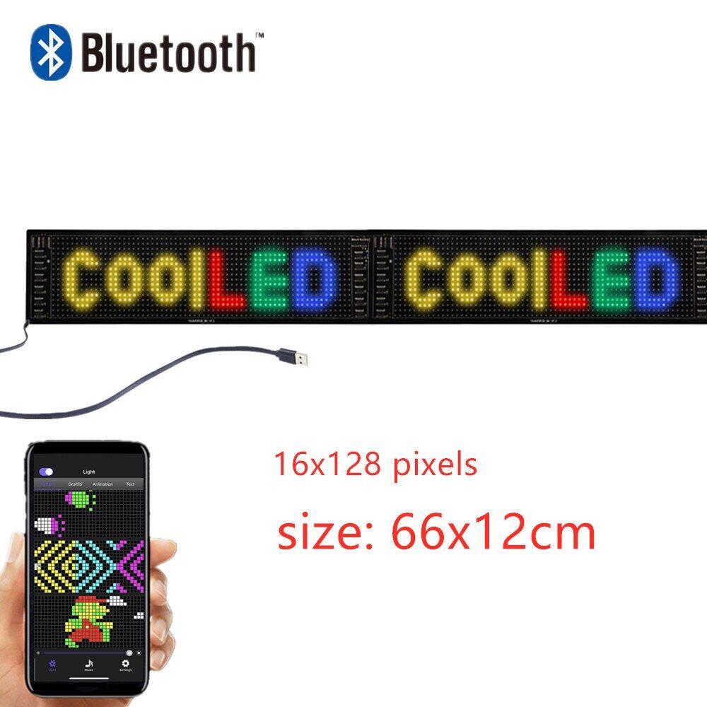 LED Flexible Display Bluetooth Rgb Programmable Scrolling Text Neon ...