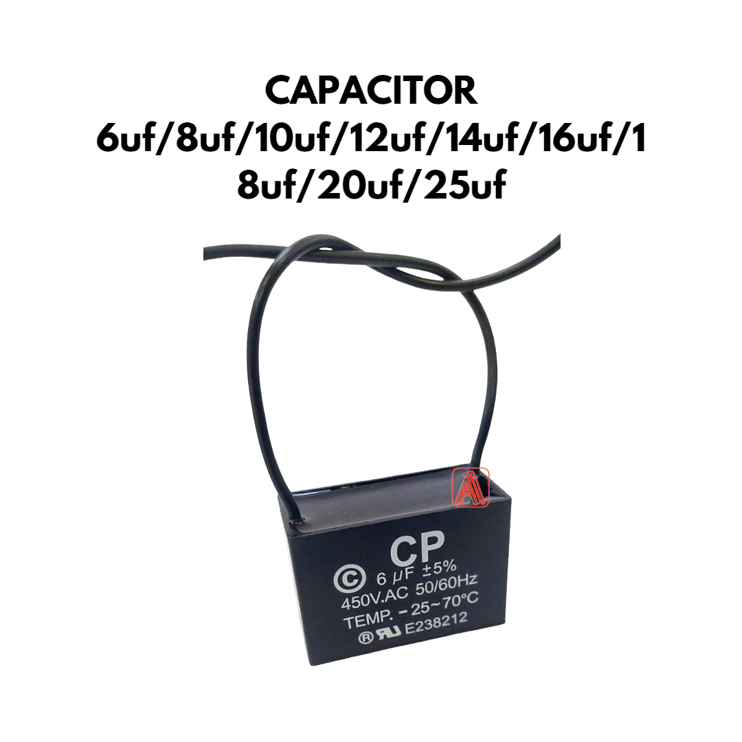 Capacitor 6UF/ 7UF/ 8UF/ 10UF/ 12UF/ 14UF/ 16UF/ 18UF/ 20UF/ 25UF 450V ...