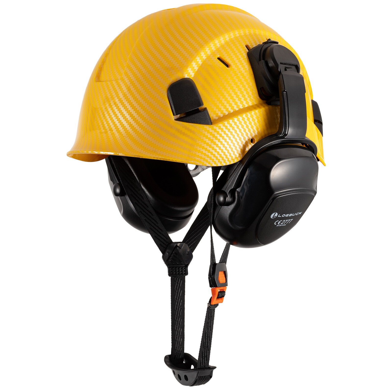 LOEBUCK carbon fiber material protective engineering safety helmet with ...