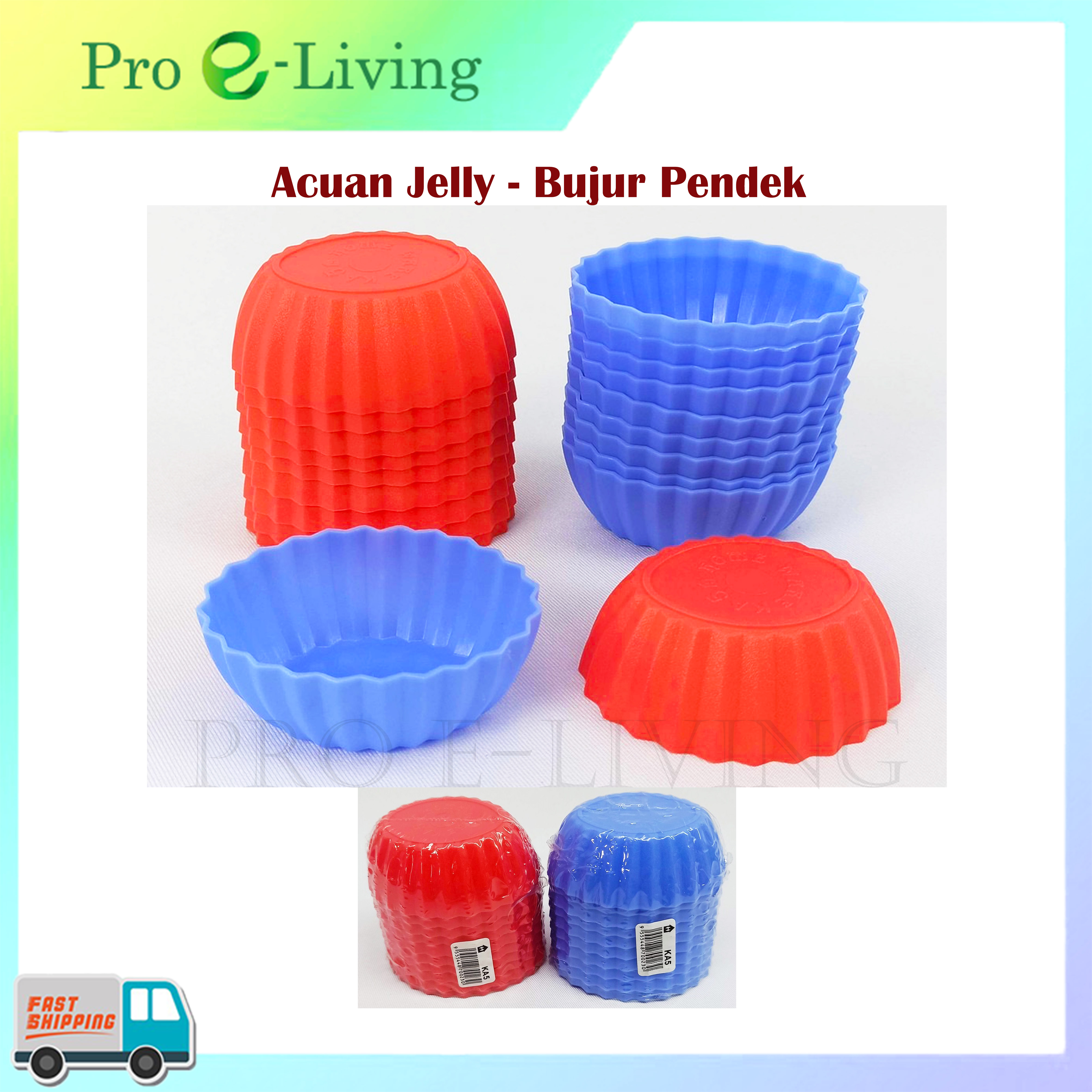 Acuan Jelly | Jelly Mould | Pudding Cup | Muffin Cup | Jelly Cup ...