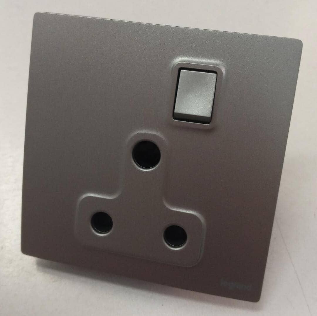 Legrand Mallia Senses 15A Switch Socket Champagne / Dark Silver / Matt ...