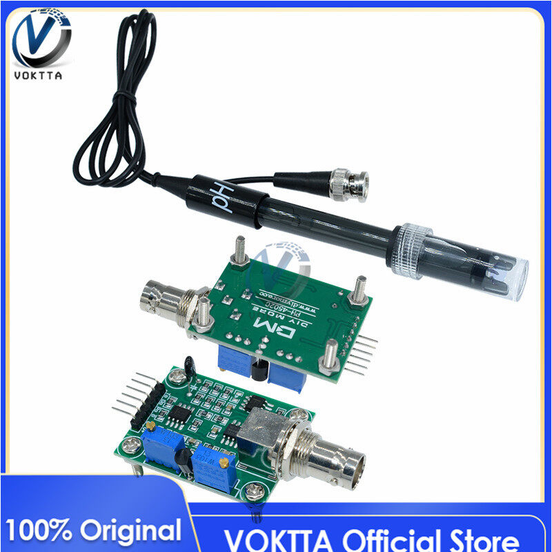 Voktta Liquid Ph 0 14 Value Detection Regulator Sensor Module Monitoring Control Board Meter
