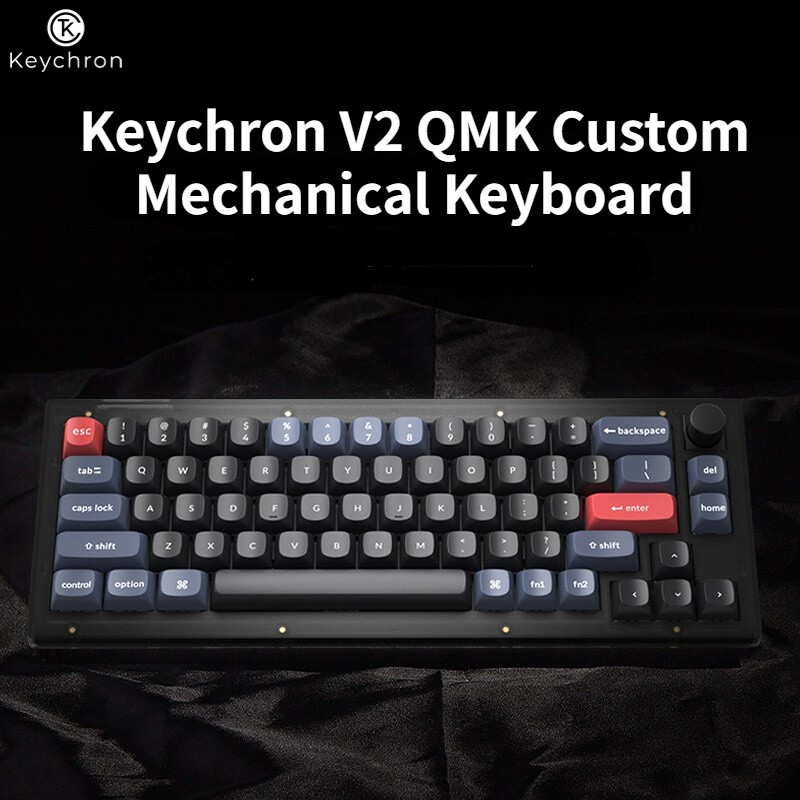 Original Keychron V2 QMK Custom Mechanical Keyboard with Knob Hotswap ...