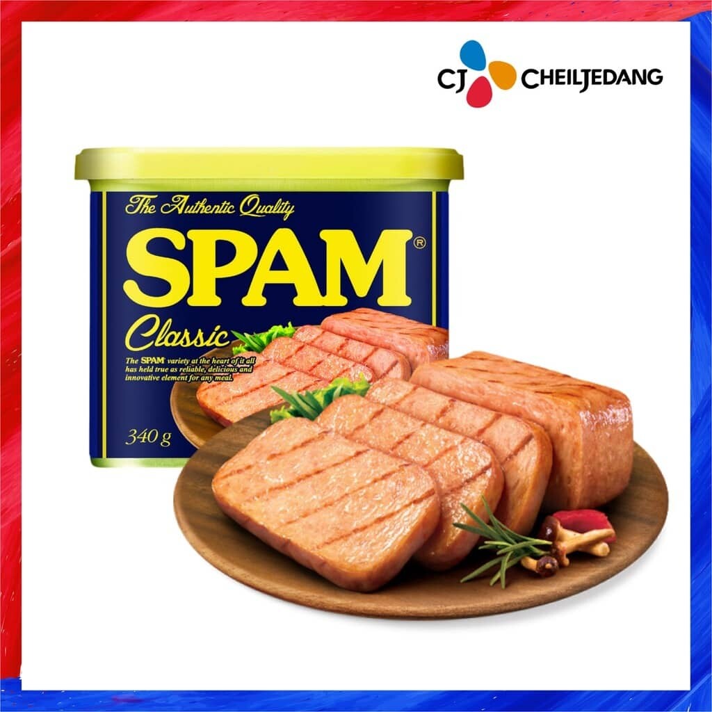Korea CJ Pork Spam Single Classic Ham 스팸 클래식 韩国经典午餐肉340g | Lazada