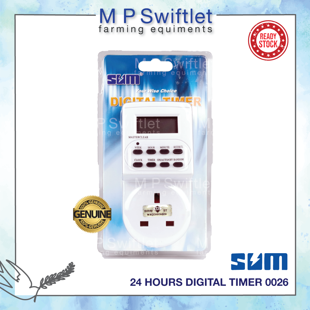 Sum 24 Hours Digital Timer 3 Pins Plug Lazada