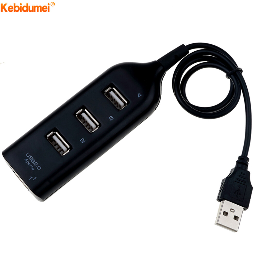 Kebidumei อะแดปเตอร์ฮับความเร็วสูง,ตัวแยกพอร์ต USB 2.0สำหรับพีซีแล็ปท็ ...