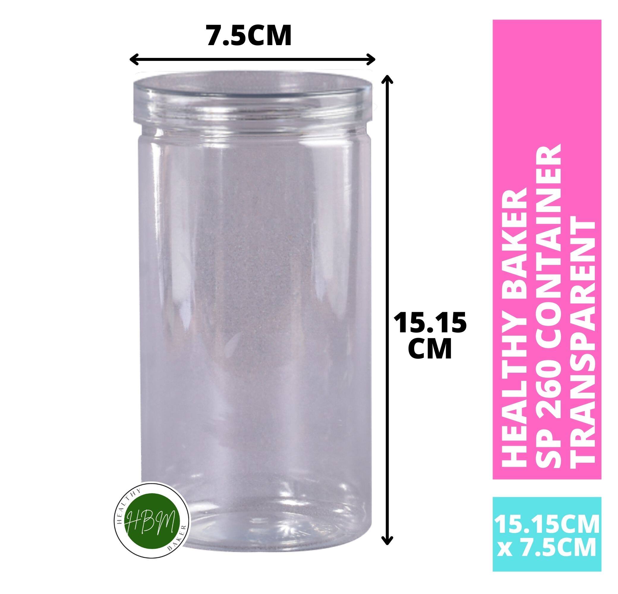 SP 260 Container Transparent & Black / Balang Kuih Raya / Biskut ...