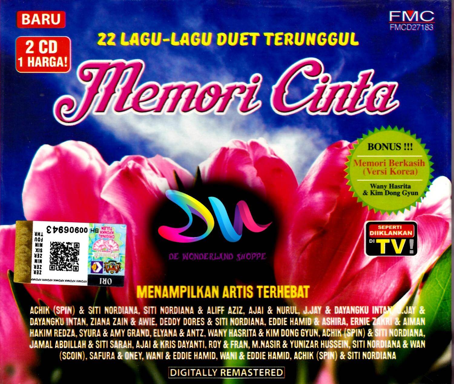MEMORI CINTA - 22 LAGU-LAGU DUET TERUNGGUL ( 2 X CD ）MALAY SONG | Lazada