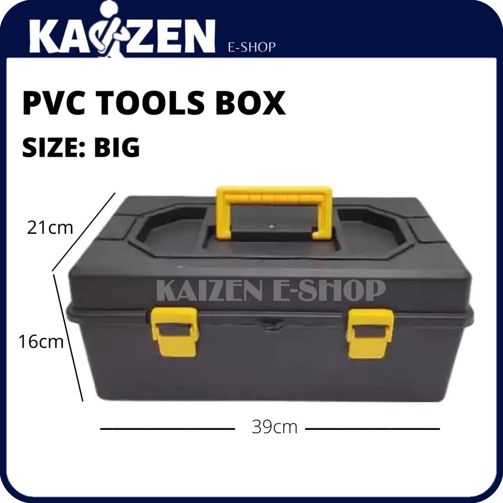 Multipurpose Portable PVC Tool Box with Tray for Tools Organizing ...