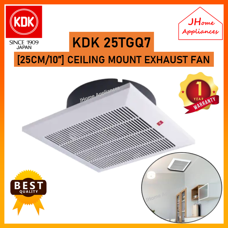 KDK 25TGQ7 (25cm/10) Ceiling Mount Propeller Exhaust Fan, 56% OFF