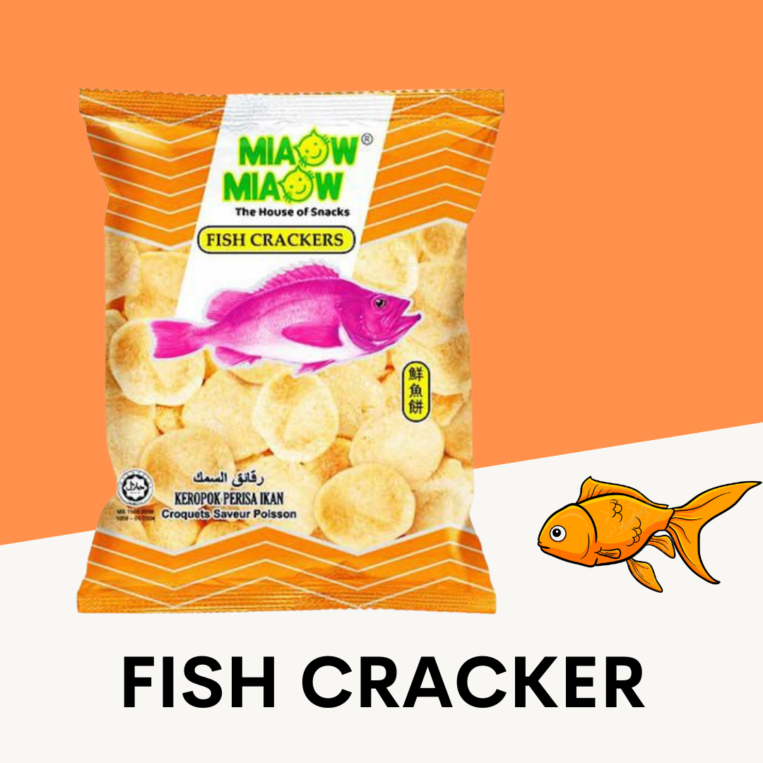 Miaow Miaow Snacks (Anchovies/Prawn Crackers/Prawn Chips/Cuttlefish ...