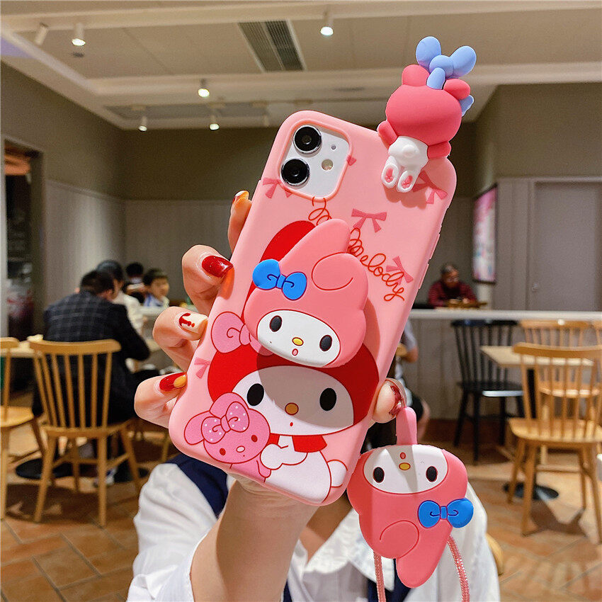 น่ารักการ์ตูน3D Hello Kitty Melody สำหรับ Samsung Galaxy A6 2018 A7 ...
