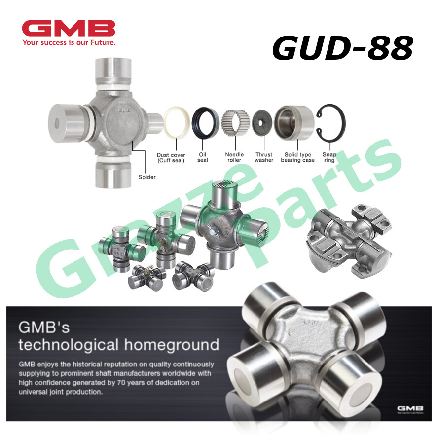 GMB Universal Joint / U-Joint / Coupling GUD-88 for Perodua Kembara S89 Rusa (22.5mm x 37.6mm ...