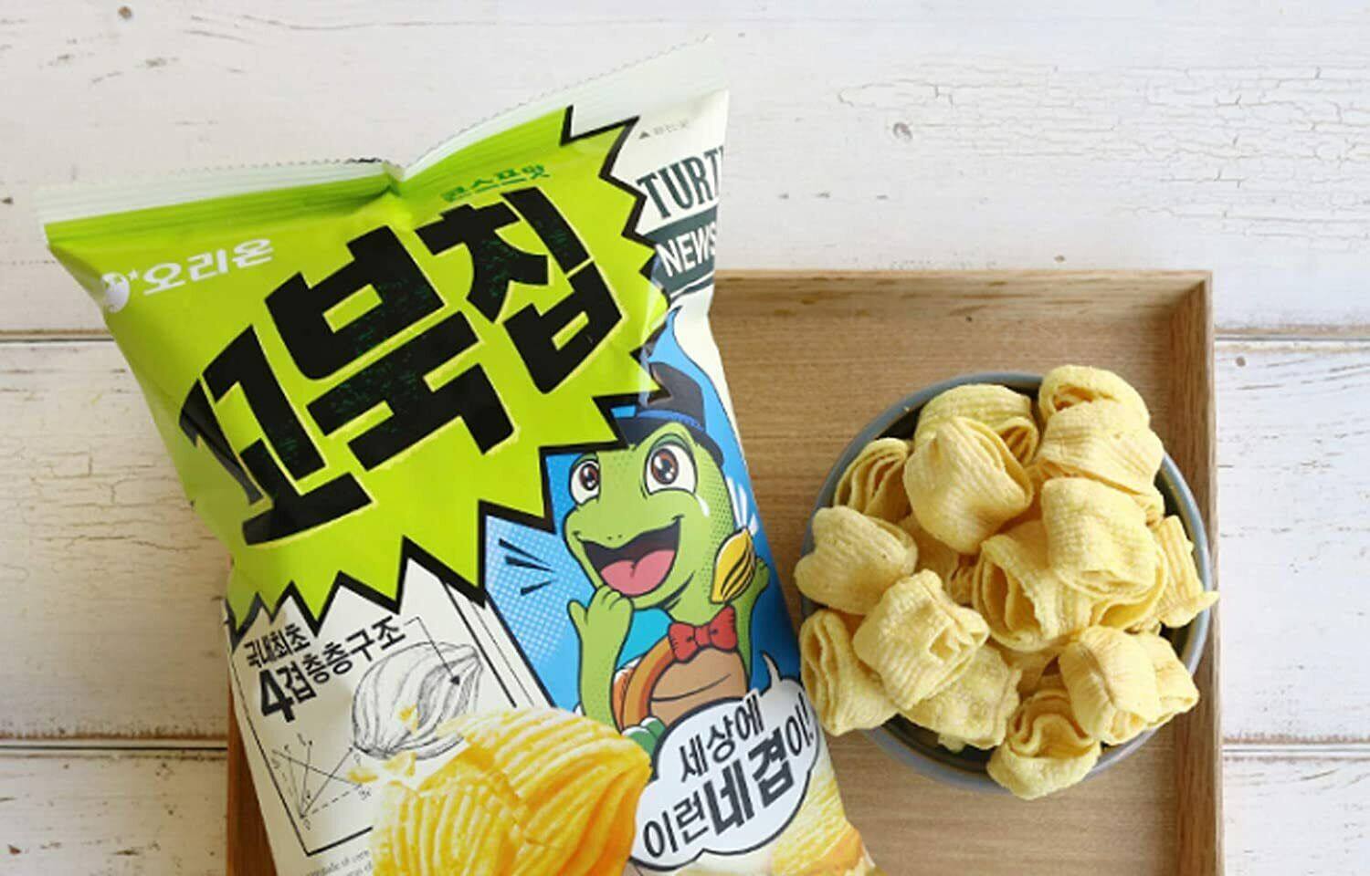 Korea Orion Turtle Chips Kkobuk Chips 韩国好丽友乌龟饼 Corn / Chocolate Churros ...