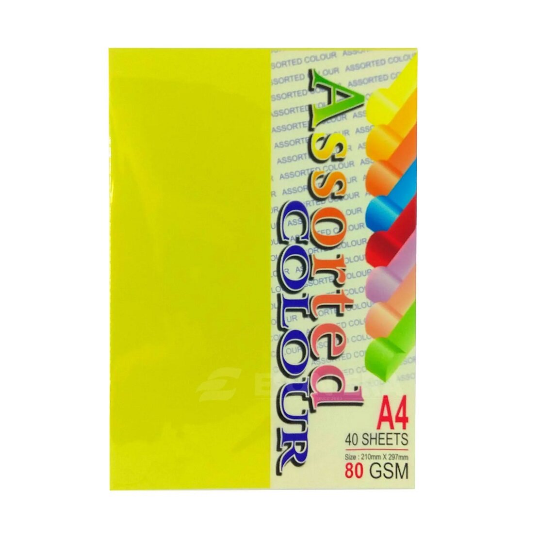 Construction Paper A4 Colour Paper 80gsm 8/20 Colors 40/100 Sheets ...