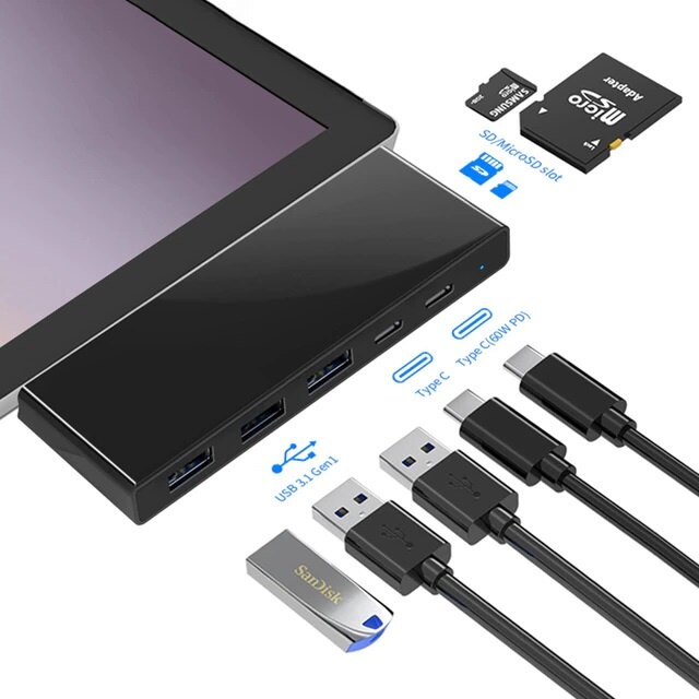 Microsoft Surface Pro 7 Hub Docking Station adapter 4K HDMI R45 LAN ...