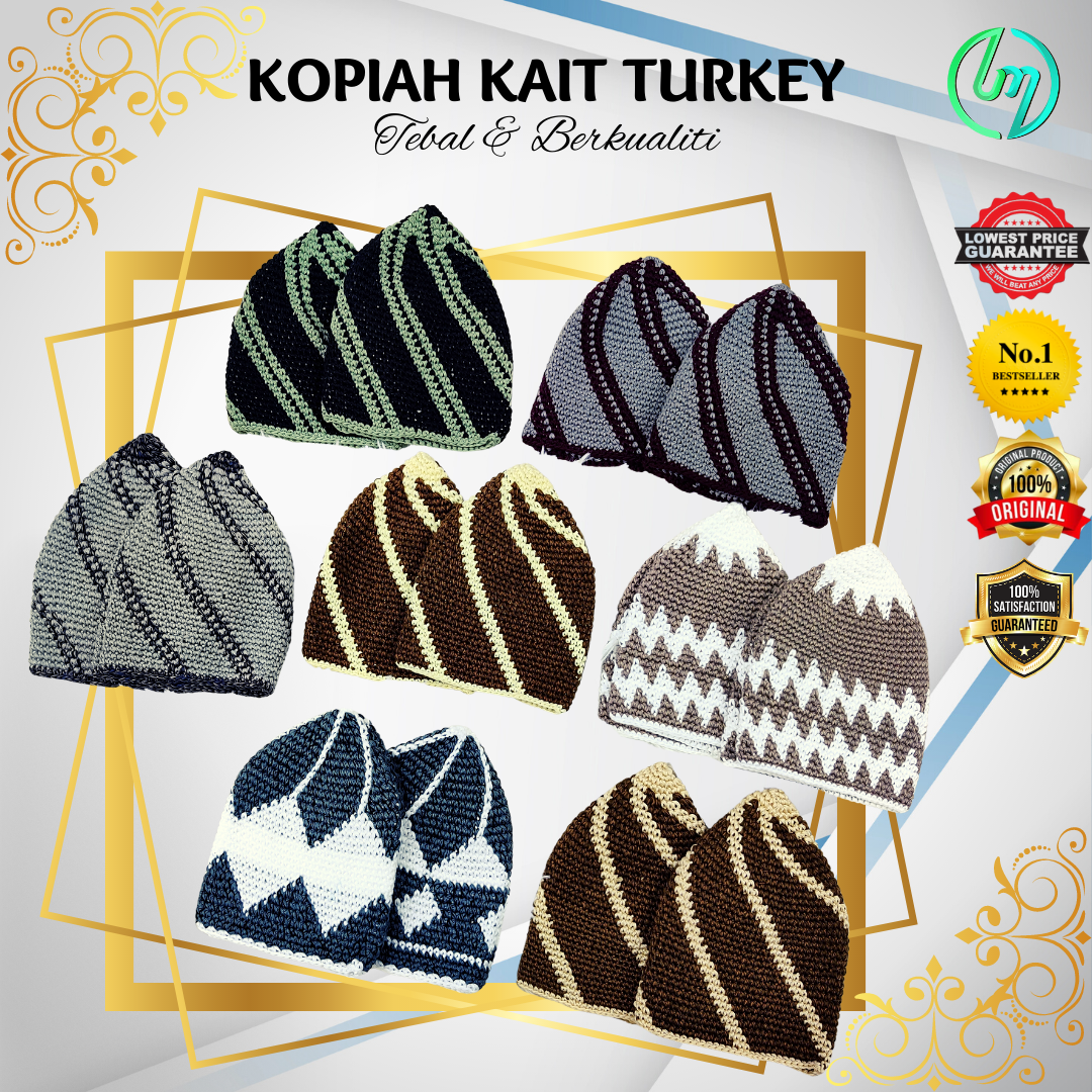 KOPIAH KAIT TURKEY TEBAL DAN BERKUALITI (SET B) | Lazada