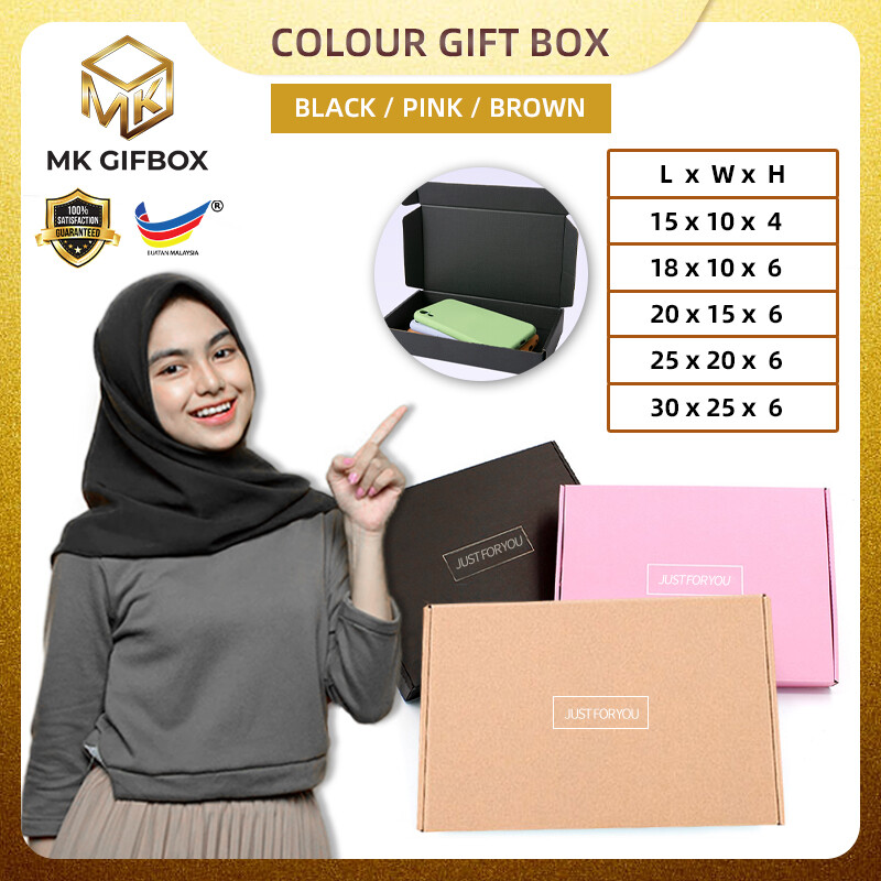 (Just For U ) Color Pizza Box Kotak Craft Box Craft Paper Box Carton ...