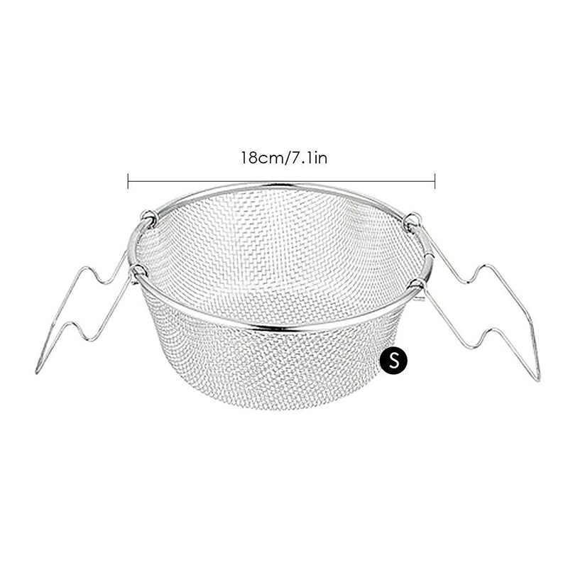 Stainless Steel Frying Net Round Basket Strainer French Fries fried ...
