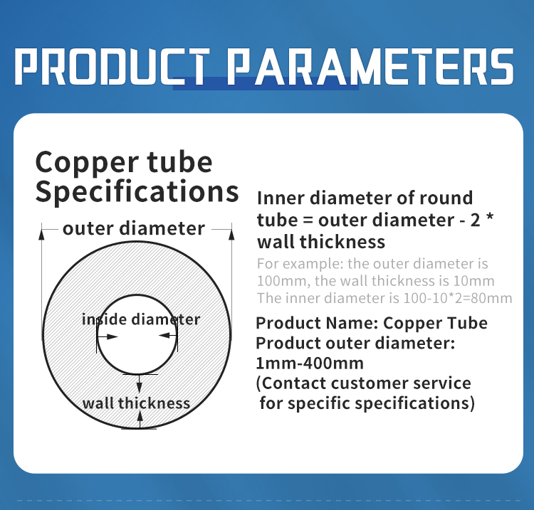 Custom size copper tube any length can cut from 1mm to 950mm diameter ...