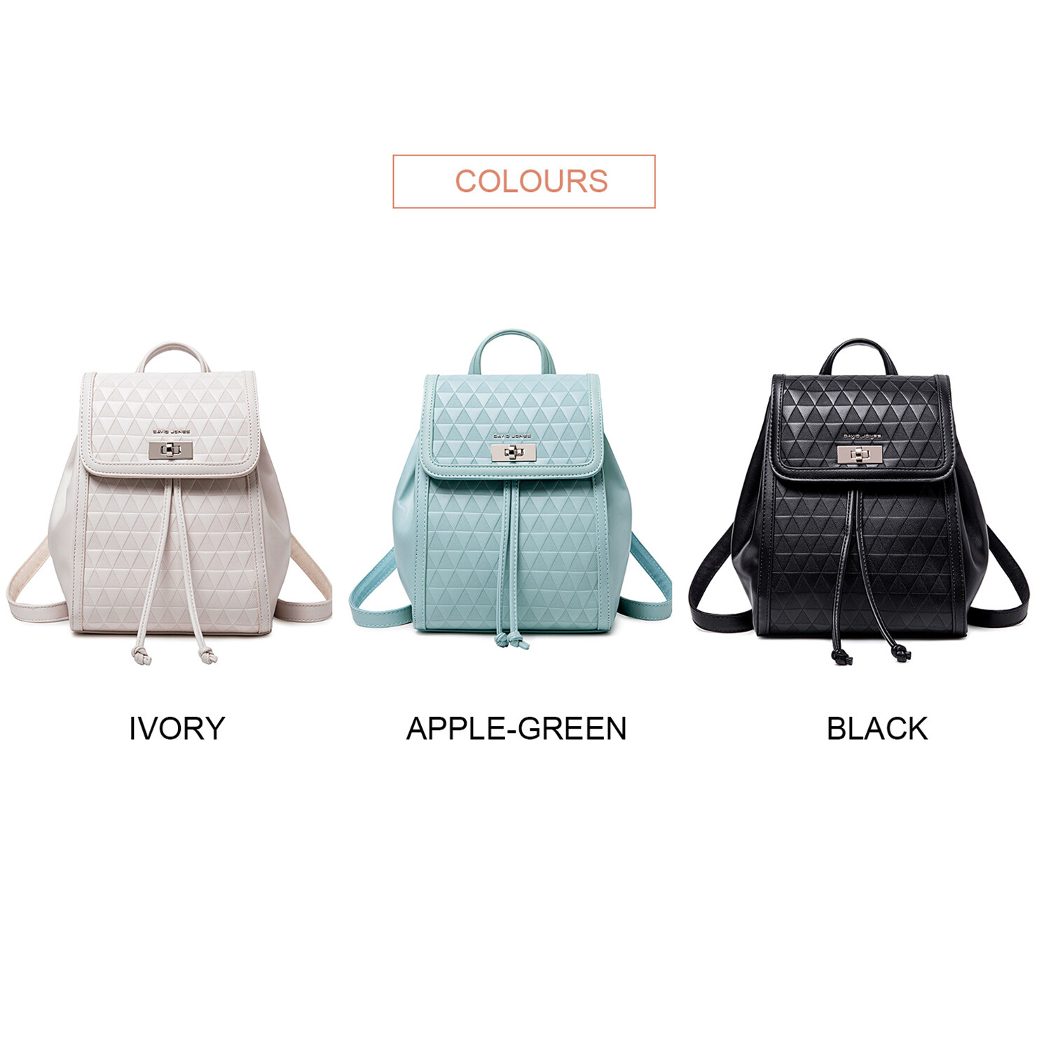 David Jones Paris Backpack For Women Pack Bag Back Pack Bag Small ...