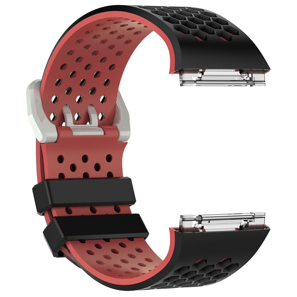 【cw】คู่สีซิลิโคนสำหรับ Fitbit Ionic สมาร์ทวอท์ช Band สายนาฬิกาสำหรับ