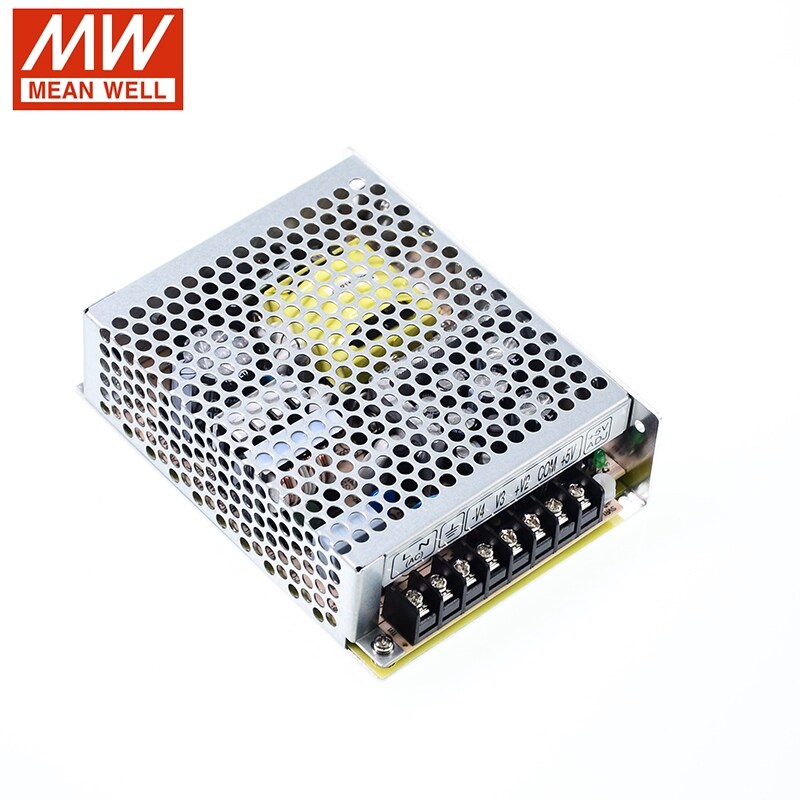 New/2022 Original ☍ MEAN WELL RQ 65D 68W Quad Output Switching Power ...