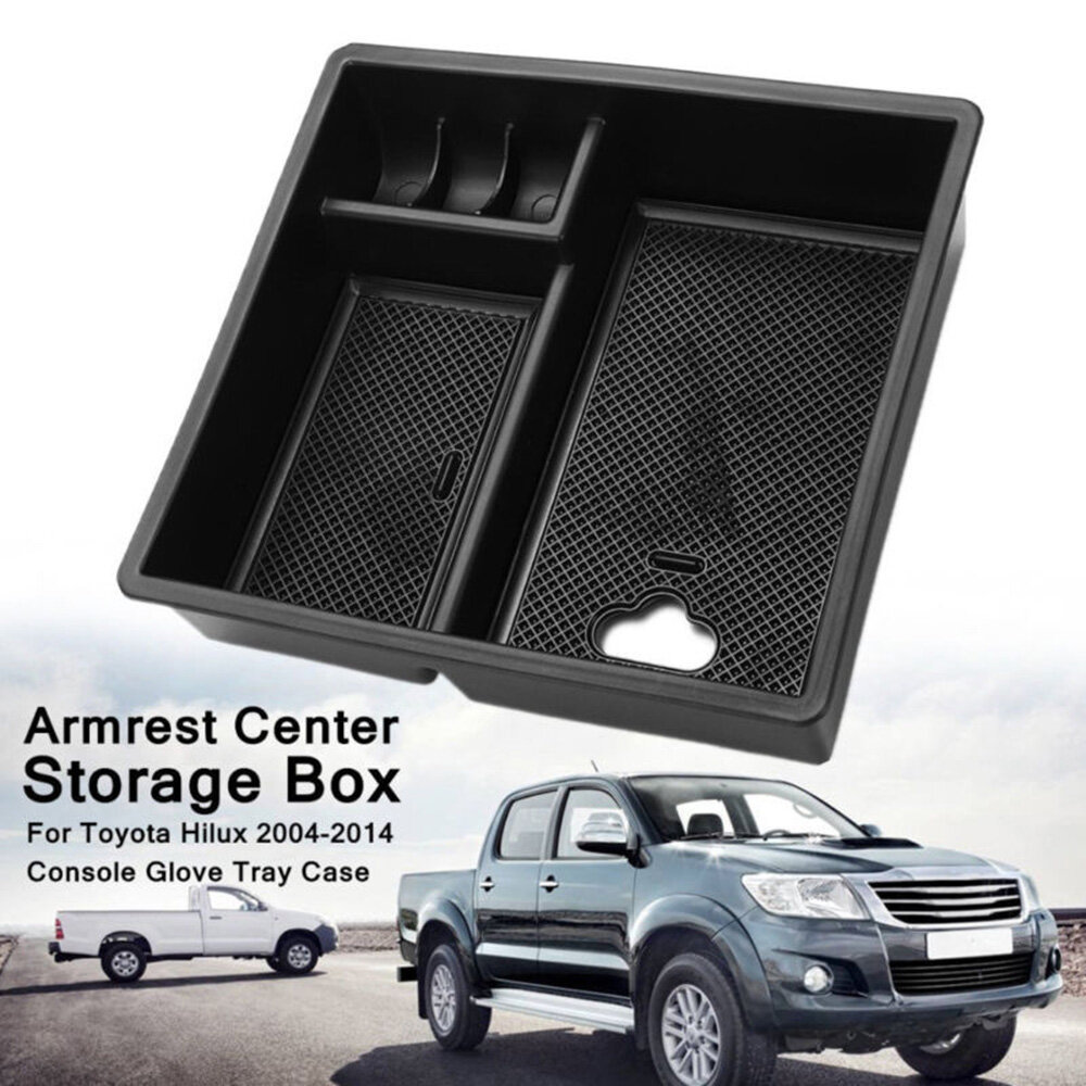 JS Tray Armrest Center Storage Box For Toyota Hilux 2004-2014 Interior ...