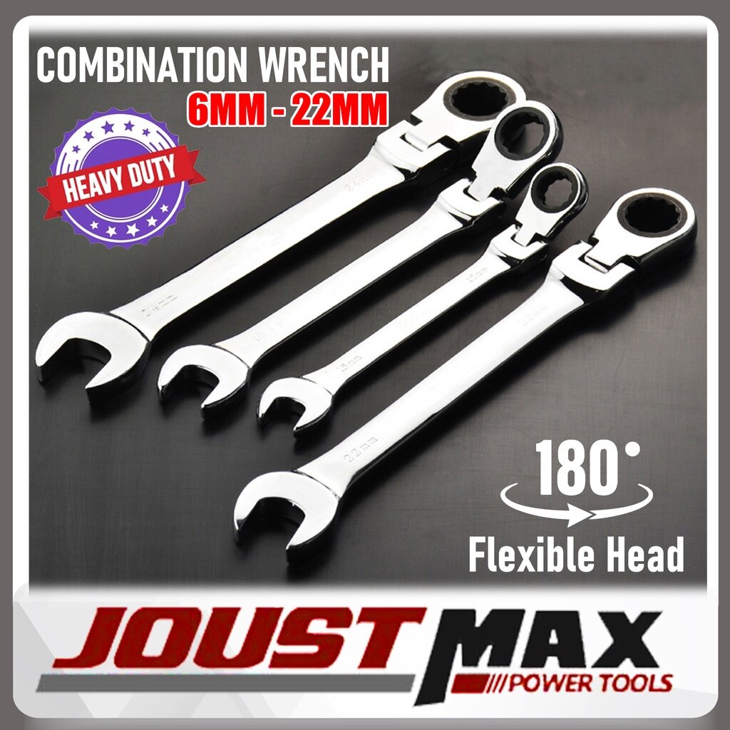 COMBINATION RATCHET WRENCH Flexible Head Gearwrench Ratchet Spanner CR ...