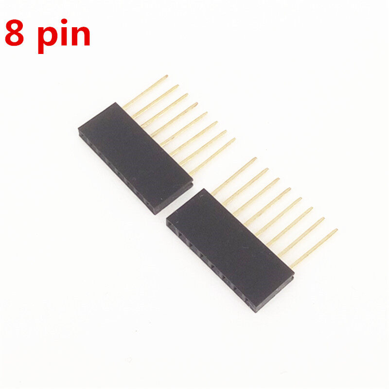 10pcs 8P Special Female Header Connector PC104 Long Female Header Connector 2.54 Spacing 1*8 Pin ...