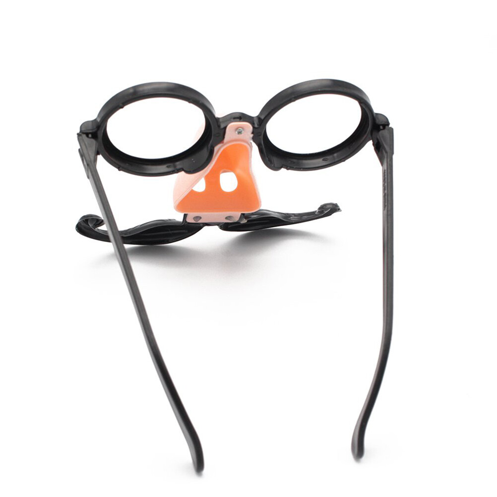 Clown Funny Glasses Big Nose and Beard Glasses Halloween Dress Up Props ...