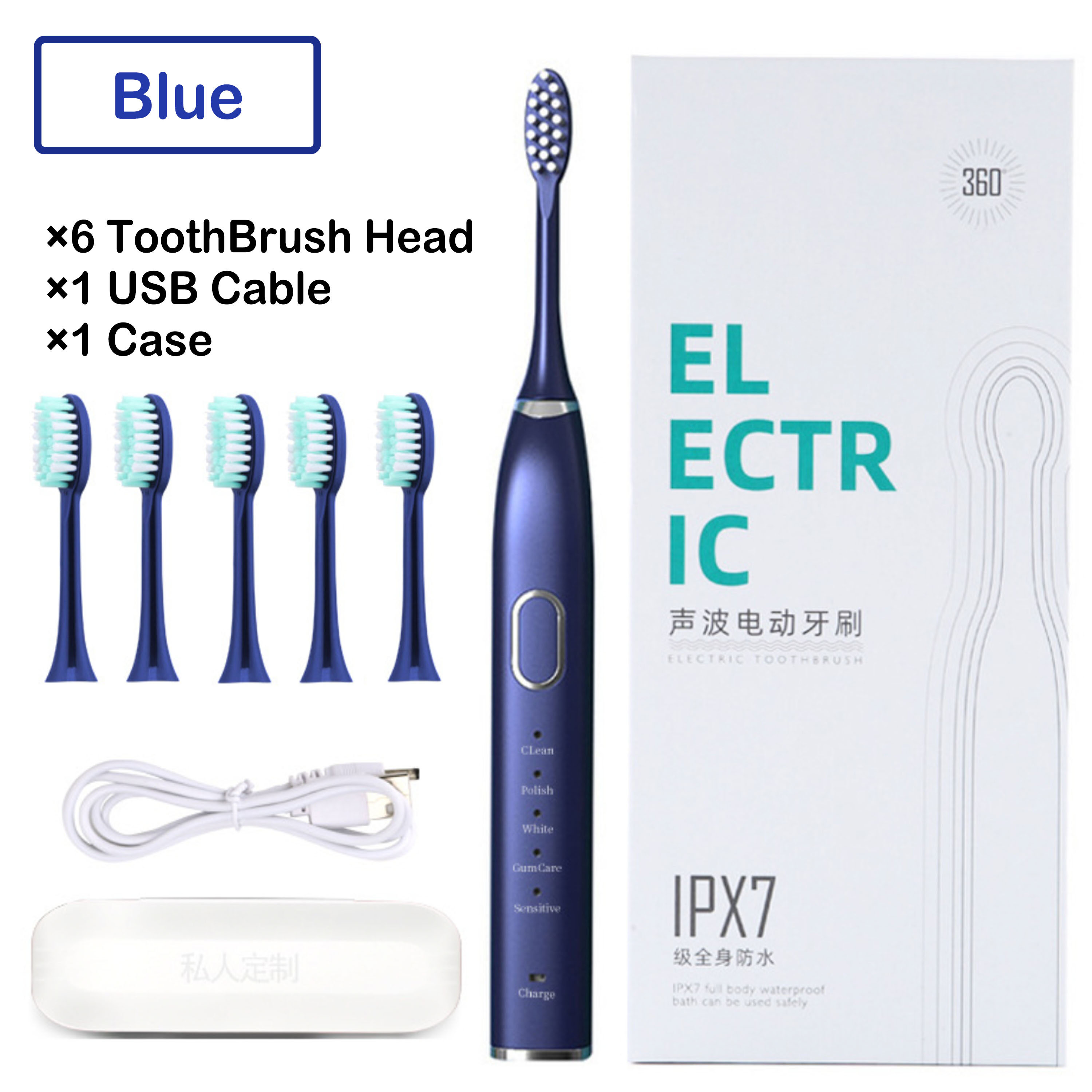 Magnetic Levitation Vibration Electronic Toothbrush Soundwave Automatic ...