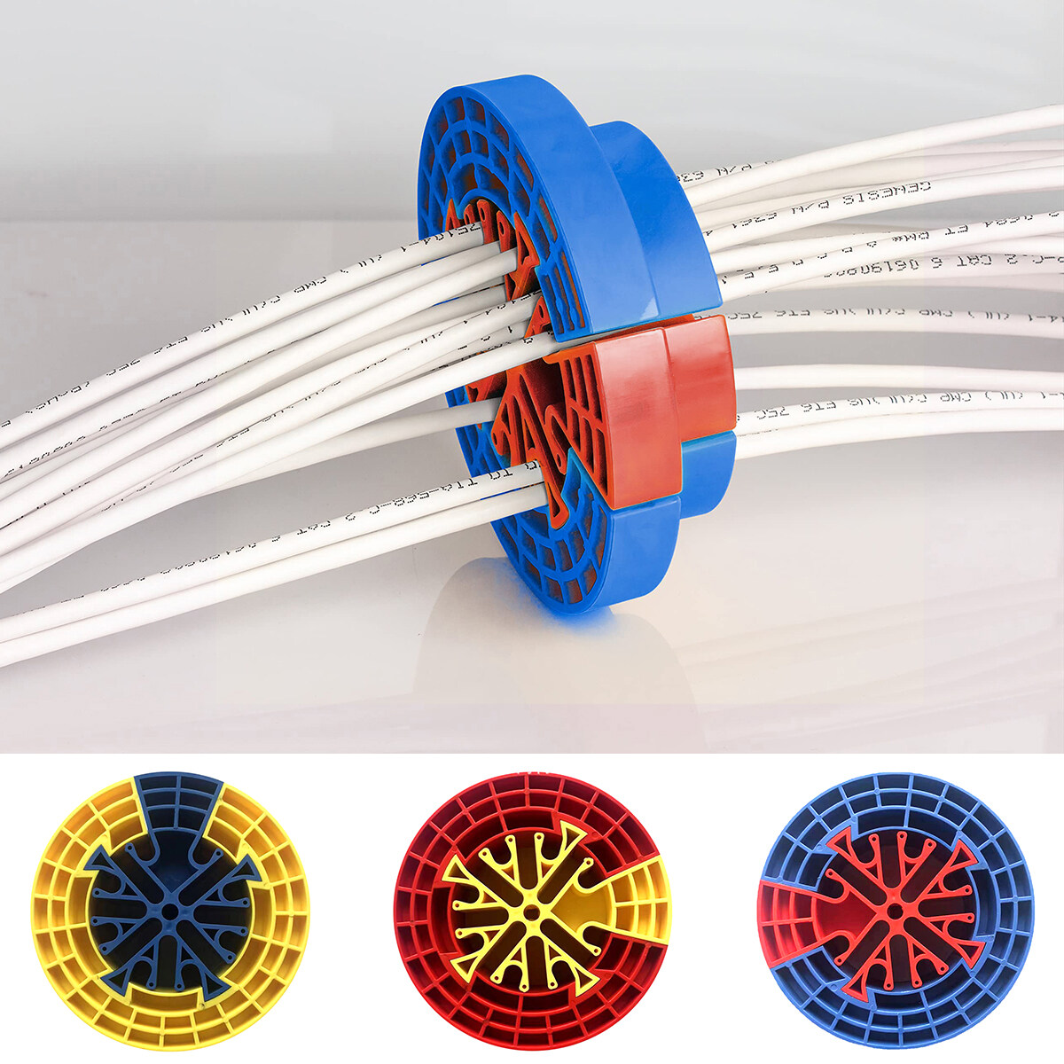 Plastic Cable Comb Tool Durable Cable Organizing Tool Kit Colorful Wire ...