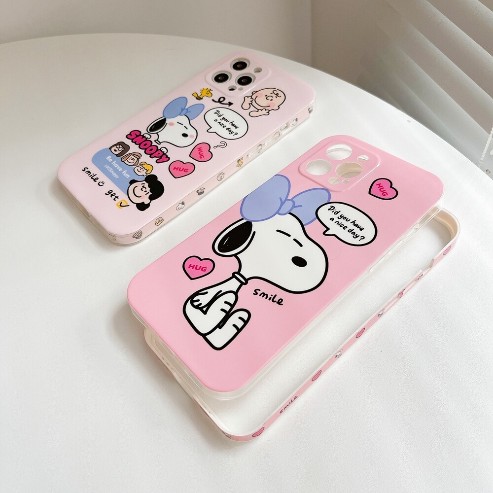 Cartoon Snoopy Charlie Friend Cell Phone Case for 12 Pro Max Anti-fall ...
