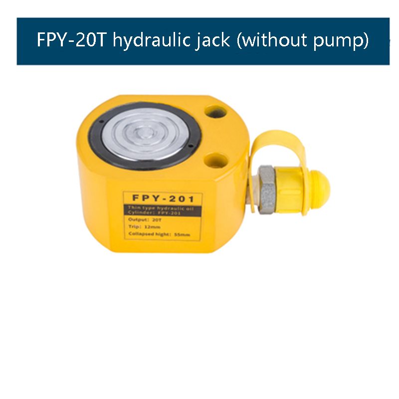 FPY-20T ultra-thin hydraulic jack electric separate travel 13mm 20t ...