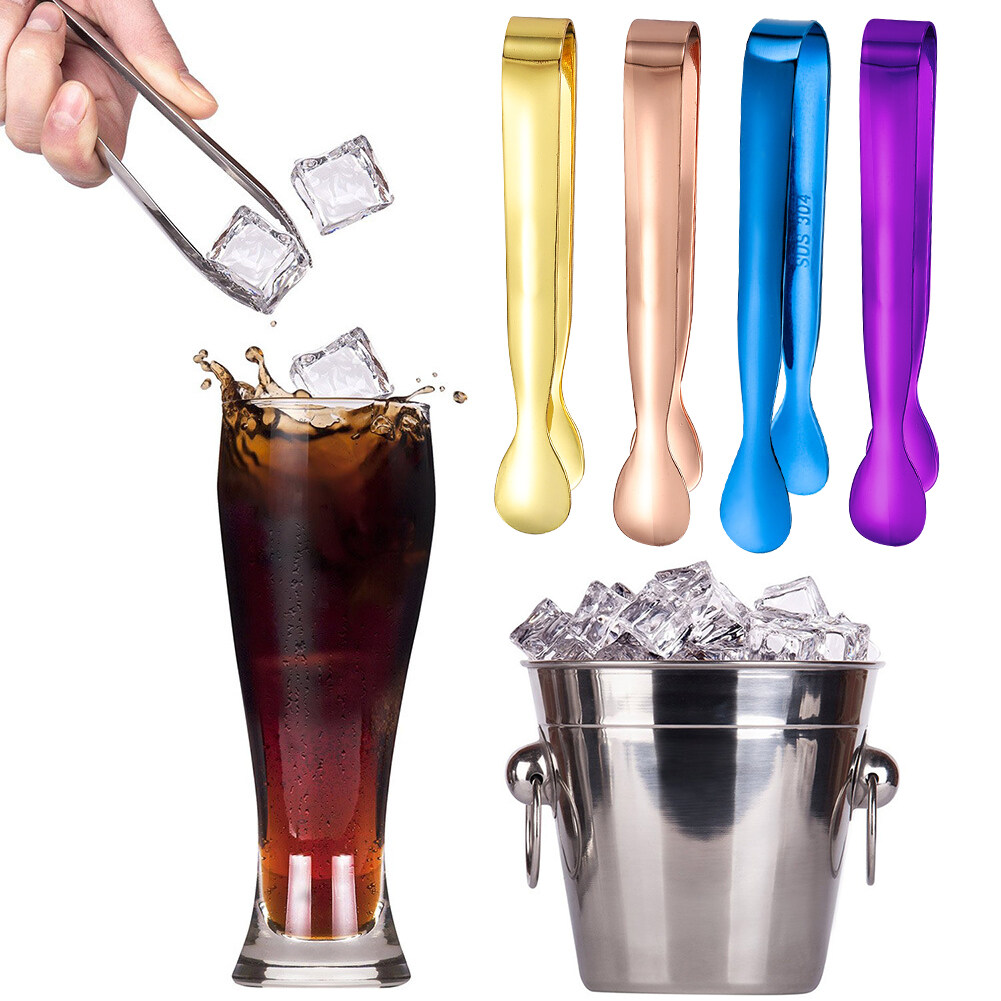 BETOP 304 Stainless Steel Ice Cube Clip Ice Tong Bread Food BBQ Clip ...