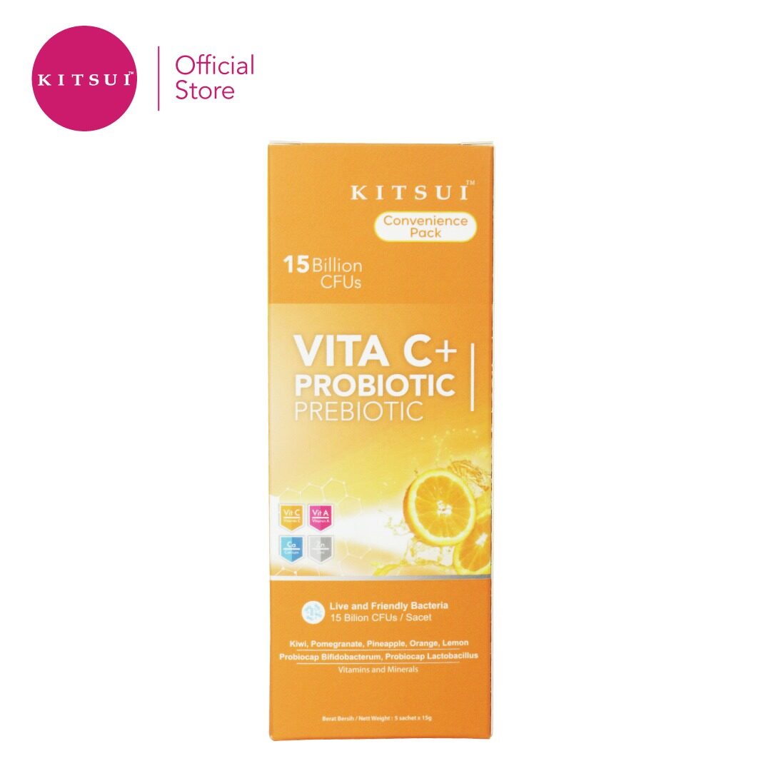 KITSUI Vita C+ Probiotic Prebiotic 5 Sachet x 15gm - Convenience Pack ...