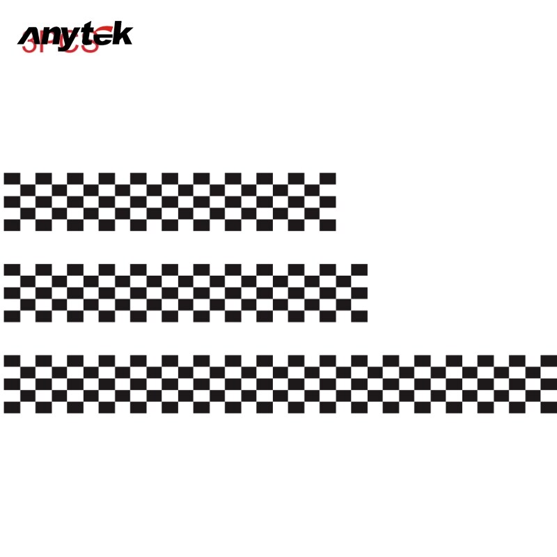 PL 3PCS Car Stickers Long Stripe Auto Stylish Funny Decals Car Racing ...