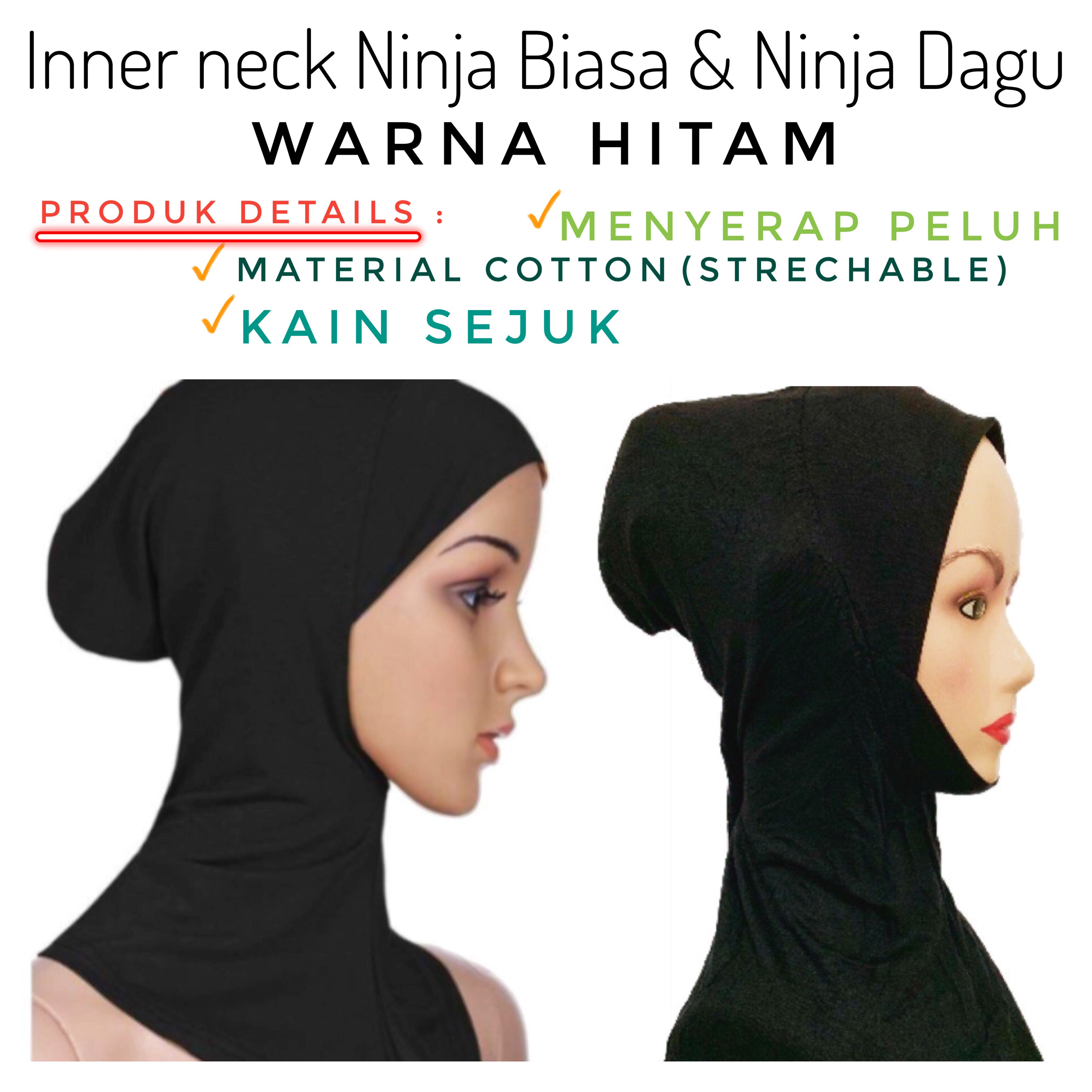 INNER NECK NINJA BIASA / NINJA DAGU | Lazada