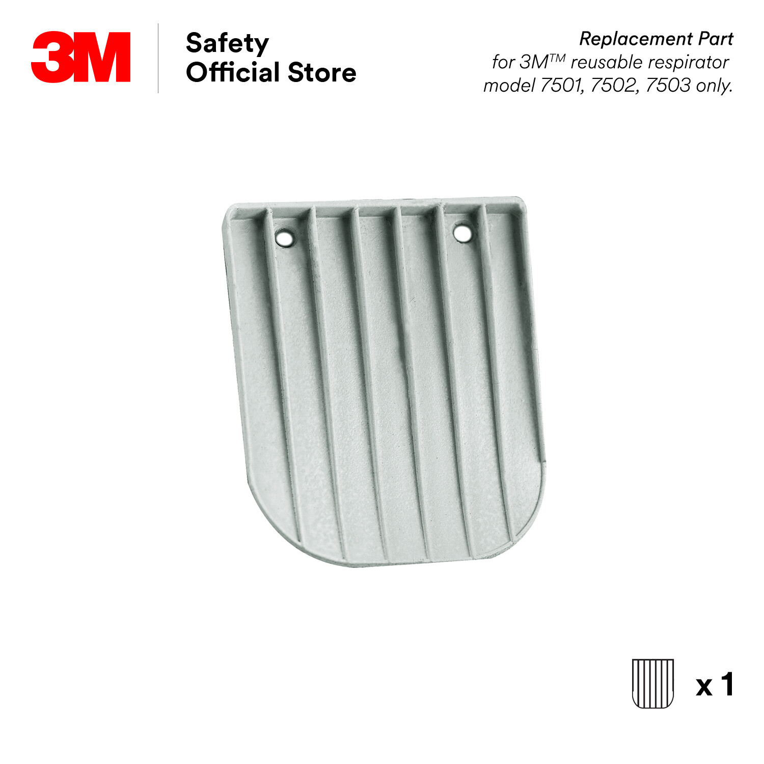 3M™ 7583 Exhalation Valve for 3M™ 7500 Series Half Facepiece Respirator ...