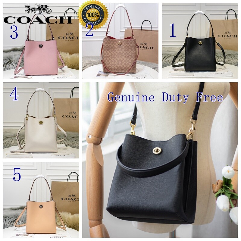 Coach กระเป๋าถือแฟชั่นสำหรับผู้หญิงขนาดเล็กหนึ่งไหล่กระเป๋าทรงเมสเซนเจ ...