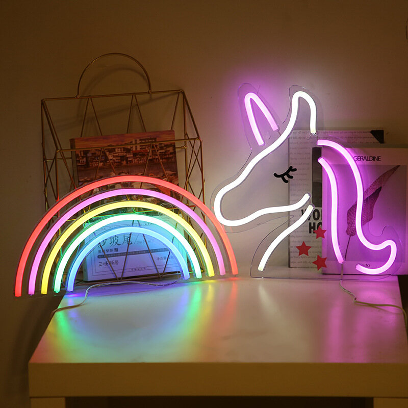[Ready Stock]USB Battery Operate LED Neon Lights Wall Hanging Room ...