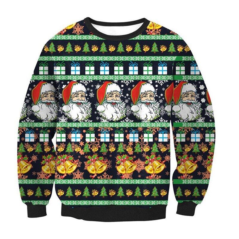 Pullover Ugly Christmas Sweater Men Women Tacky Christmas Sweatshirt 3D ...