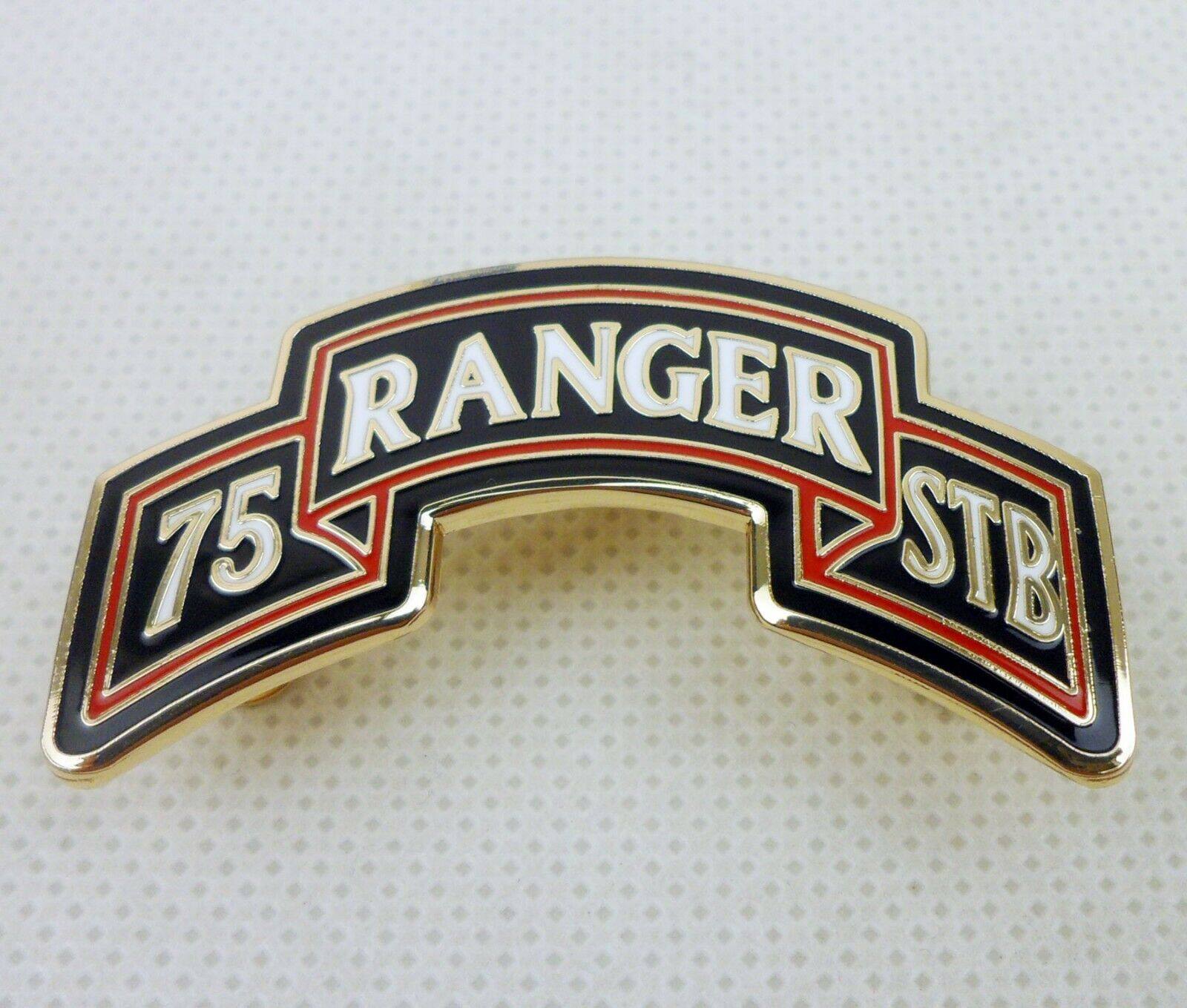 โลหะ US Army 75th Ranger STB กองกำลังพิเศษ Combat Service Badge Pin ...