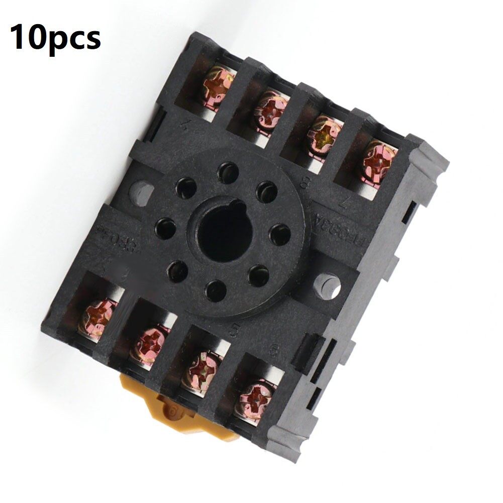 Holder Relay Base 8 Pin 8 Round Holes Accessories PF083A Power Socket ...