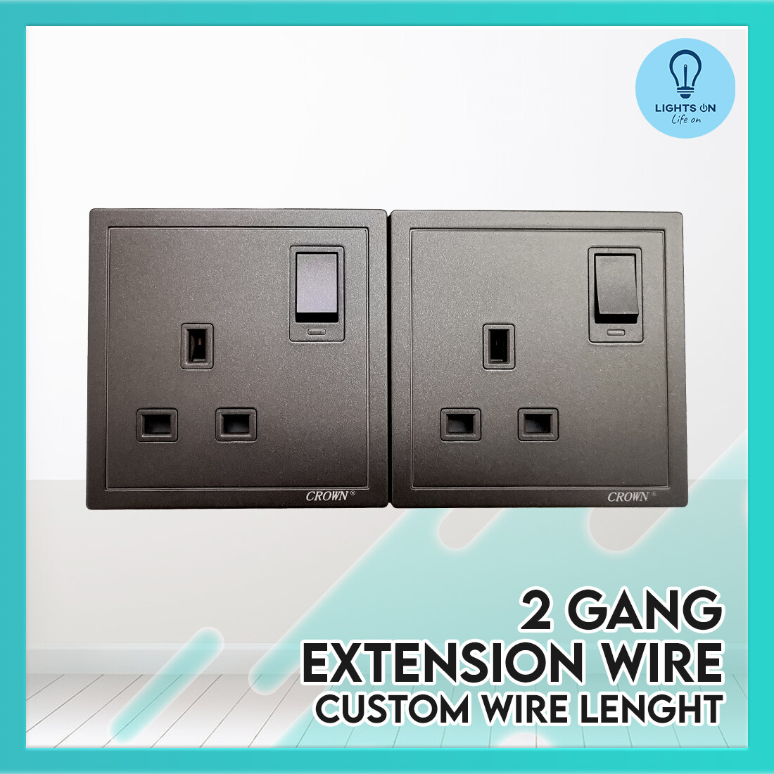 CROWN MATT BLACK HEAVY-DUTY Extension Wire 100% Pure Copper Wire/Cable ...