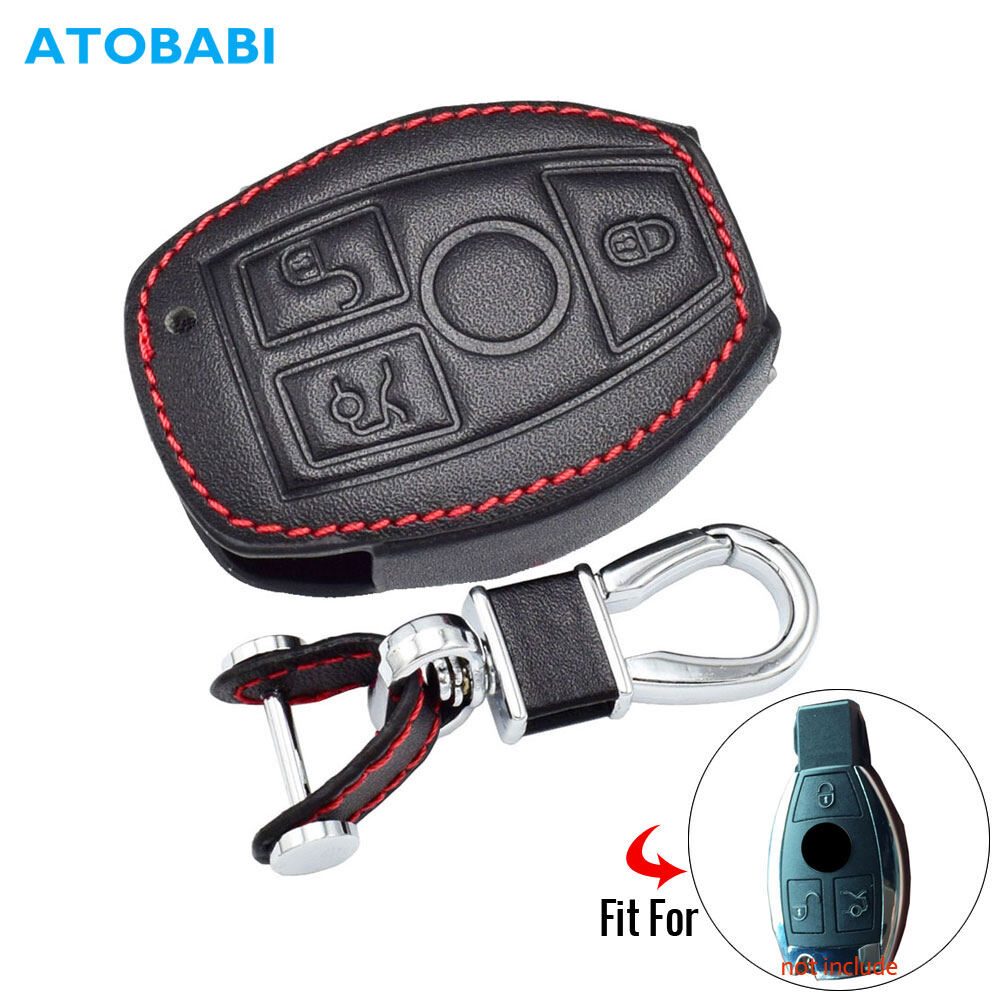 Dandkey Genuine Leather Car Key Case Cover For Mercedes W203 W210 W211 ...